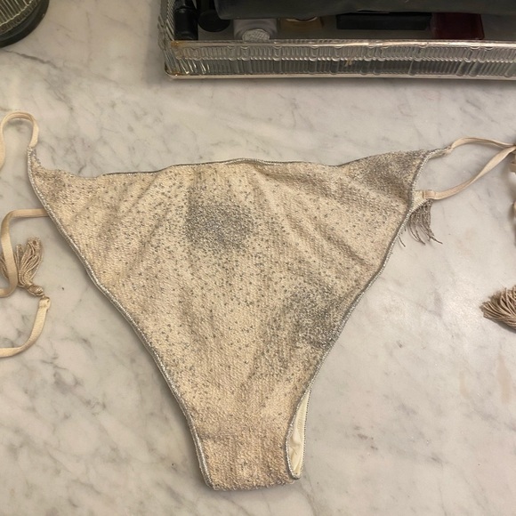 chio | Swim | Chio Di Stefania Revolve White Sparkle Bikini L | Poshmark